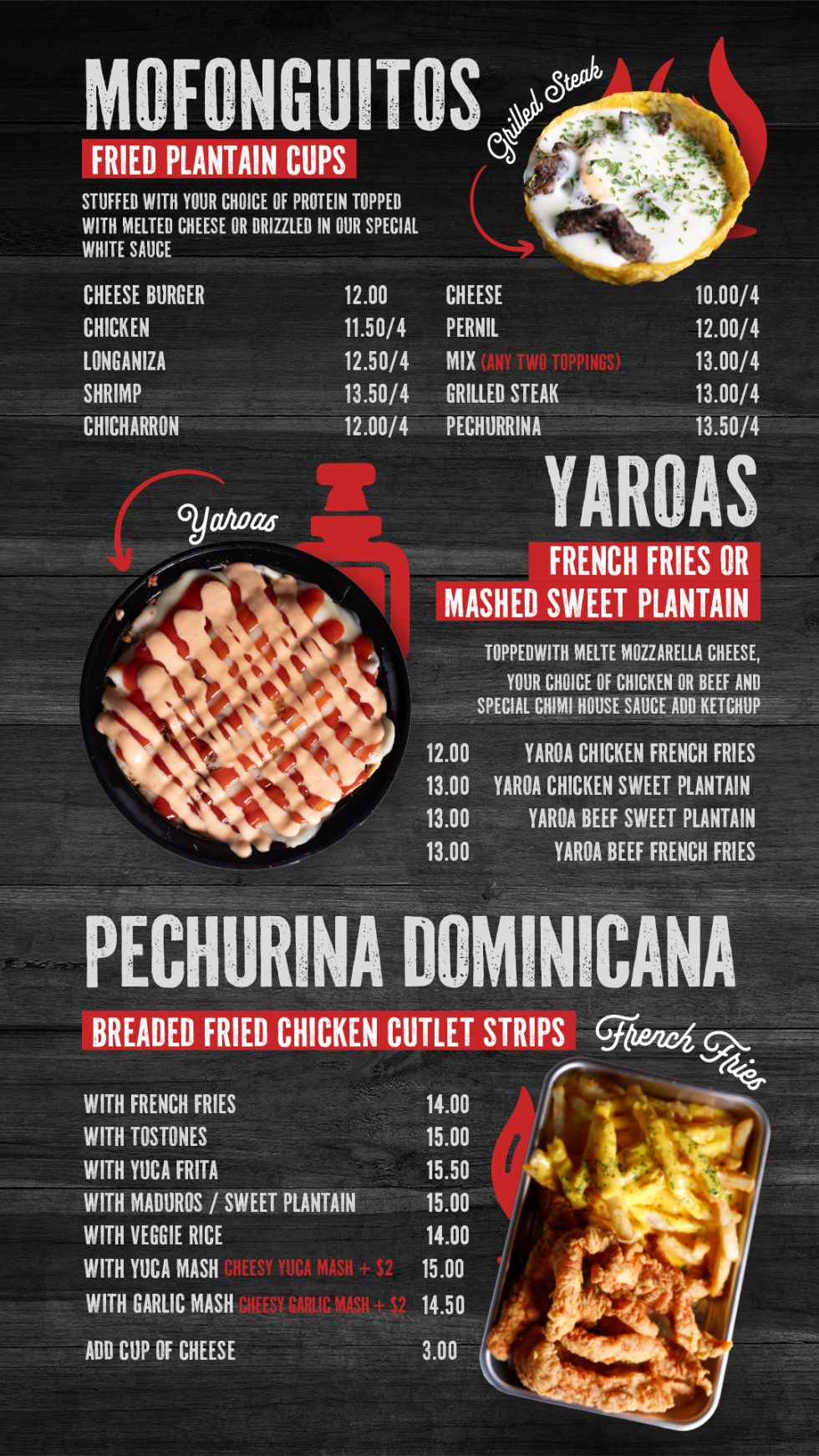 Our Menu - Antojitos BK